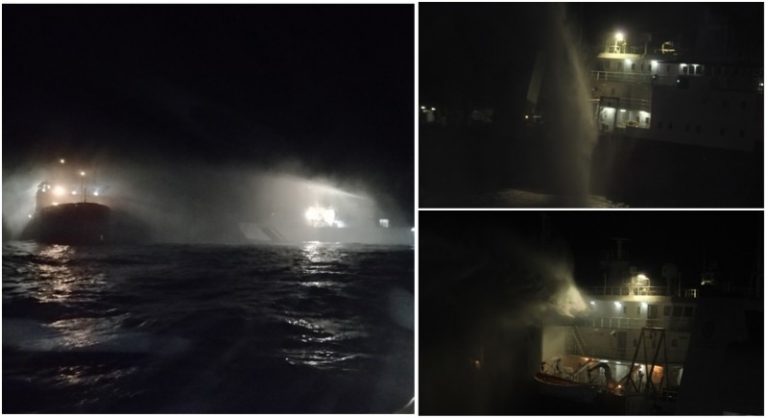 Hails to Indian Coast Guard: Fire on ship off Karnataka coast; 16 ...